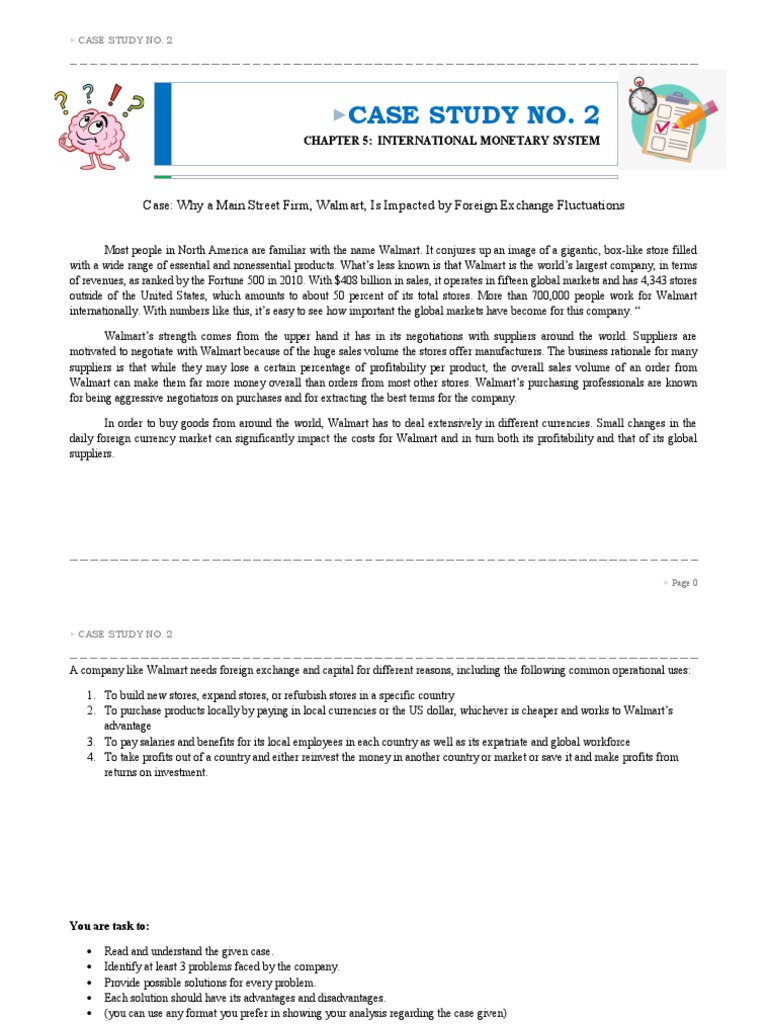 Case Study No. 1 - International Business | PDF | Walmart | Foreign ...