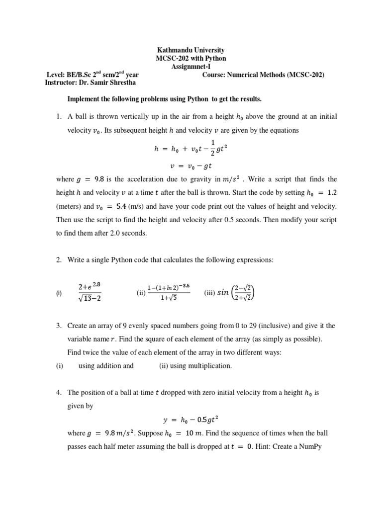 Python Assignment1 | PDF | Function (Mathematics) | Python (Programming ... Python Assignment1 | PDF | Function (Mathematics) | Python (Programming ...