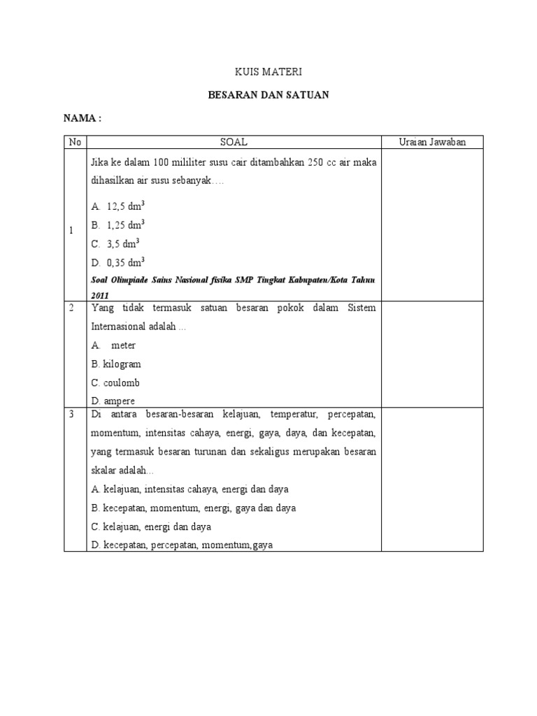 Kuis Materi Ipa | PDF