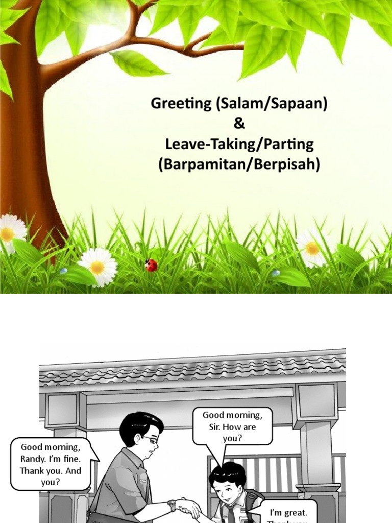 Greetings and Leave-Taking Dialogues | PDF | Language Arts & Discipline