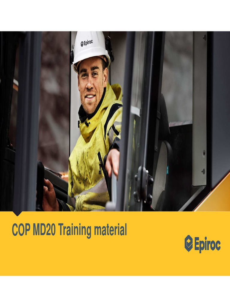 COP MD20 Training Material Epiroc | PDF | Piston | Drill