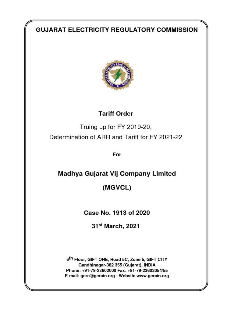 Gerc Tariff | PDF | Expense | Depreciation