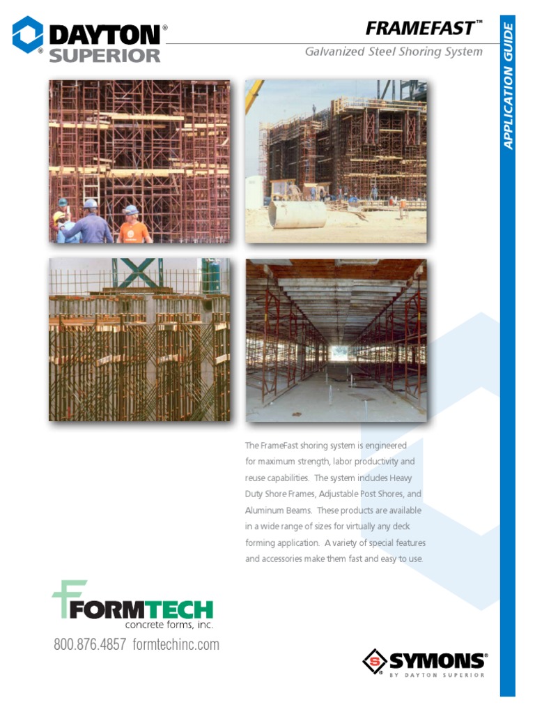 Shoring FrameFast Shoring System Application Guide | PDF | Screw ...
