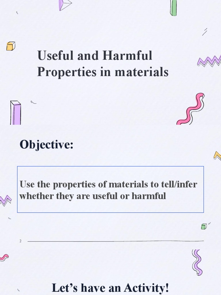 Useful and Harmful Properties in Materials | PDF | Materials Science ...