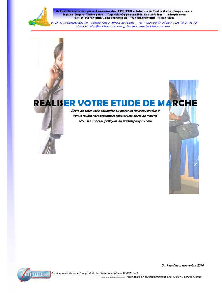 Réaliser votre étude de marché efficacement | PDF | Petite ou moyenne ...