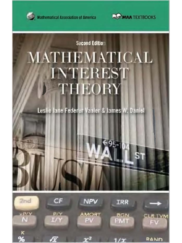 208 01 01 Vaarler Mathematical-Interest-Theory | PDF
