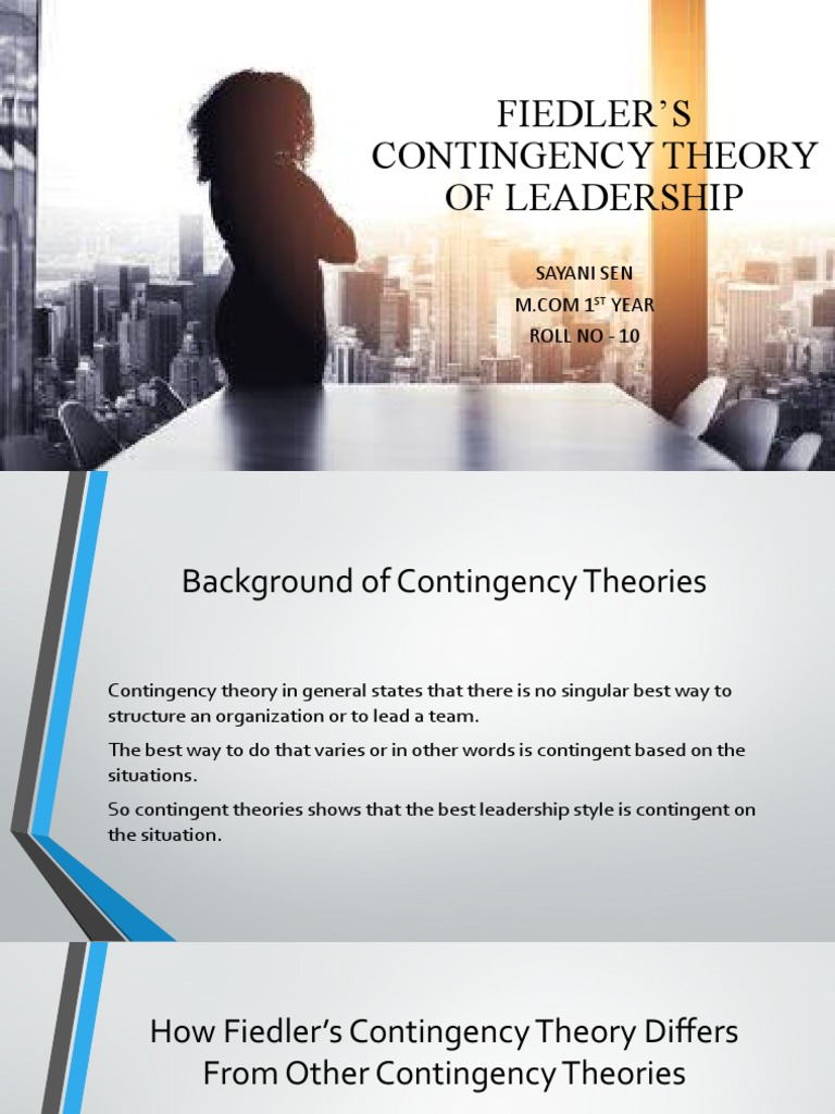 Fiedler's Leadership Theory Guide | PDF | Leadership | Systems Psychology