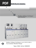 GHA - GIS Up To 40.5kV (Schneider) | PDF | Power (Physics) | Electric Power