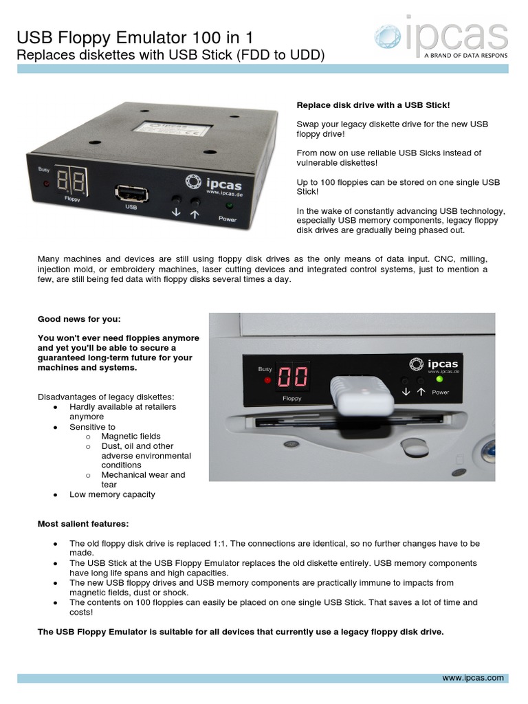 USB Floppy Emulator: 100 Floppies on USB | PDF | Floppy Disk | Usb ...