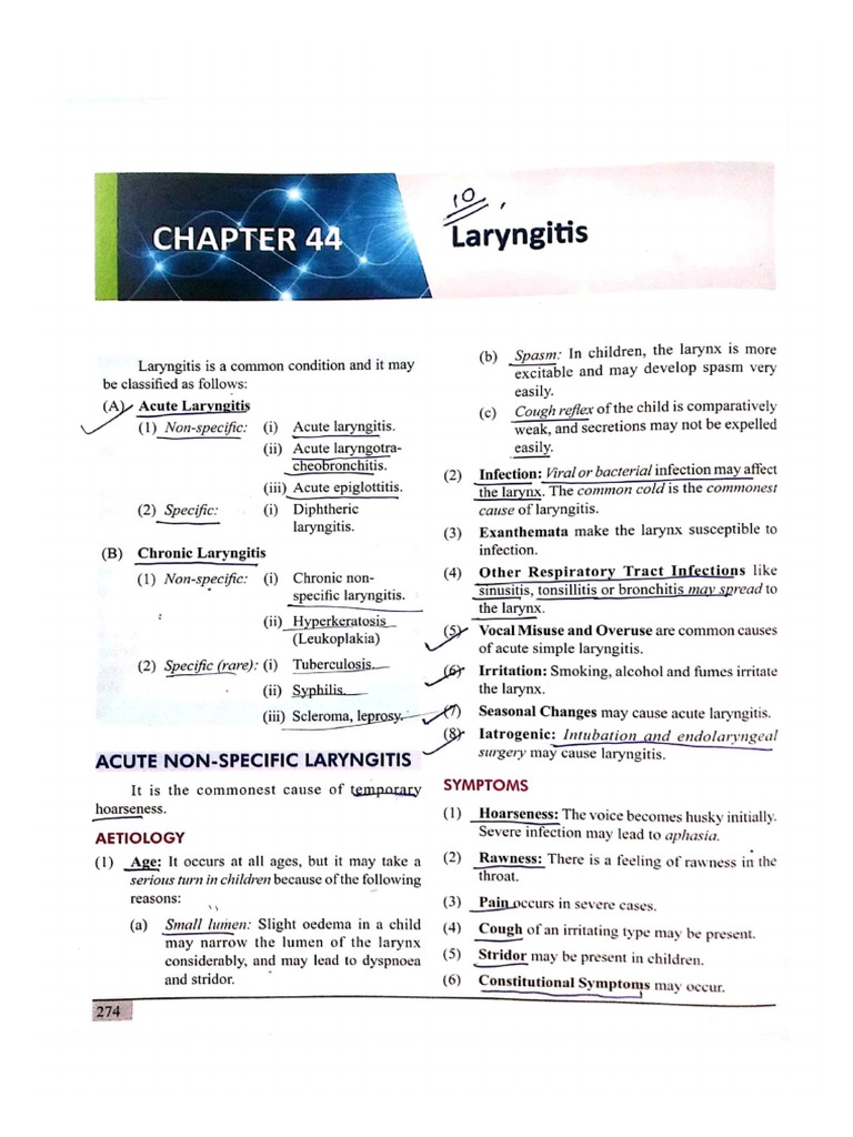 Laryngitis: Spasm | PDF | Larynx | Human Voice