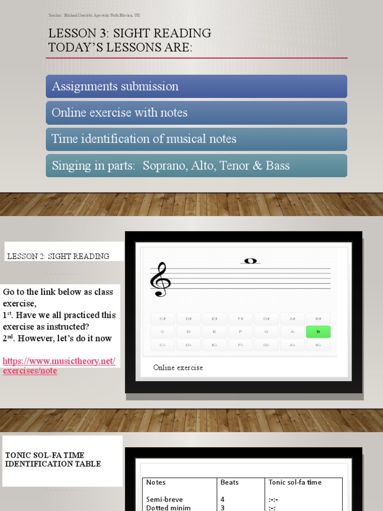 Lesson 3 Sight Reading | PDF | Language Arts & Discipline | Foreign ...