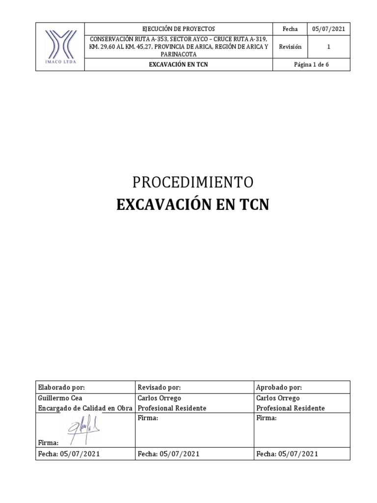 7.302.7a Excavación TCN | PDF