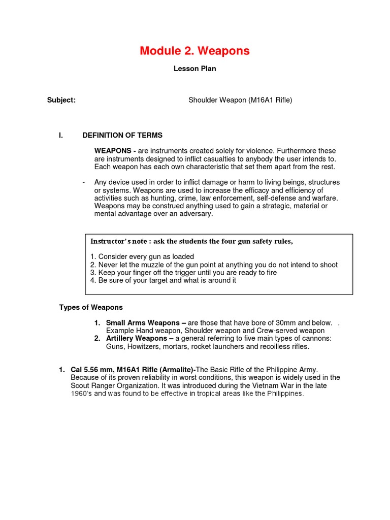 Module 2 | PDF | Gun Barrel | Cartridge (Firearms)