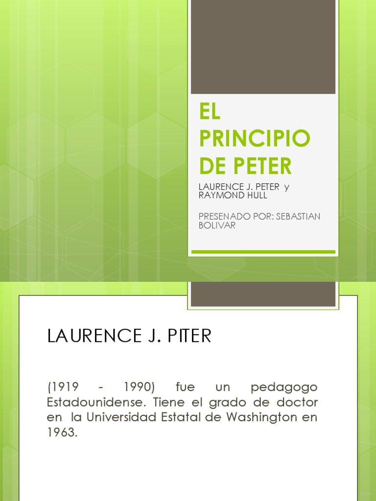 El Principio de Peter | PDF
