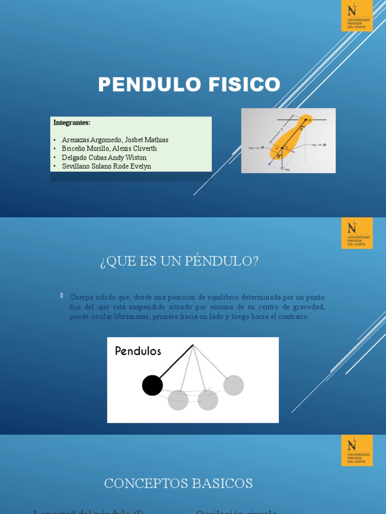 Péndulo Físico: Conceptos y Leyes | PDF | Péndulo | Oscilación