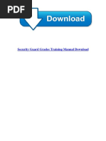 Basic Security Training Module-1 | PDF | Employment | Security Guard