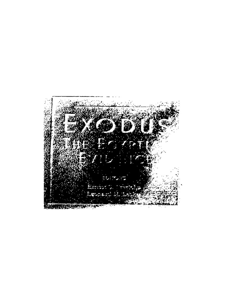 William G. Dever - Exodus - The Egyptian Evidence | PDF | The Exodus ...