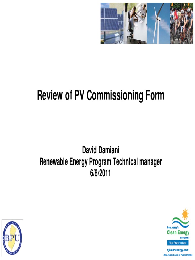 PV Commissioning Form | PDF | Power Inverter | Photovoltaics