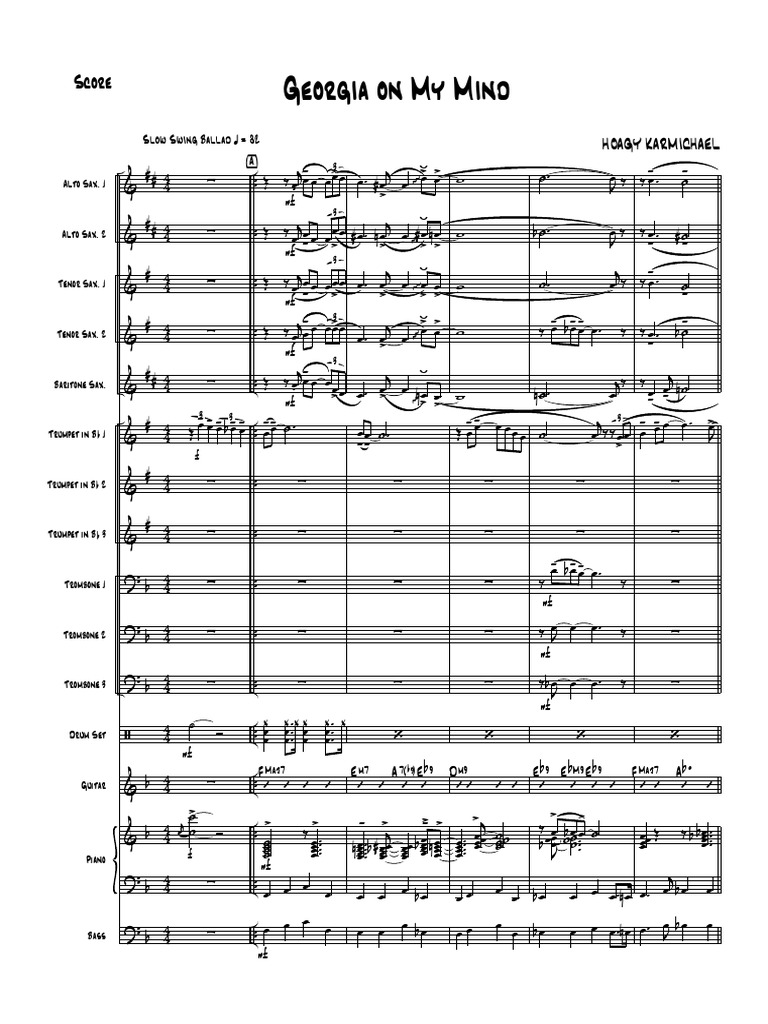 Georgia On My Mind | PDF