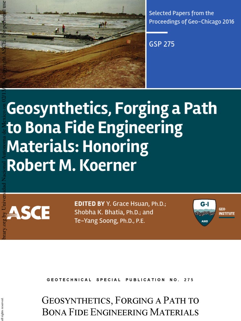 Geosynthetics, Forging A Path To Bona Fide Engineering Materials | PDF