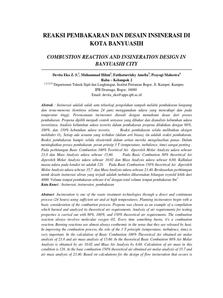 Basic Combustion | PDF