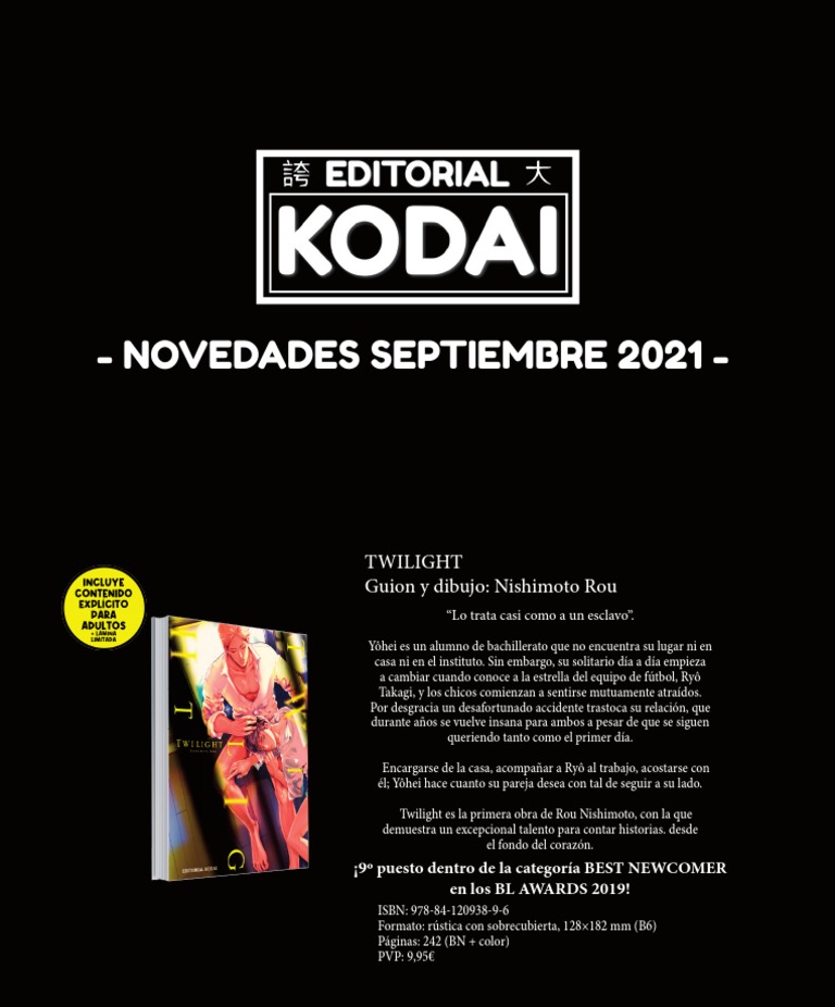 Novedades Kodai Septiembre 2021 | PDF