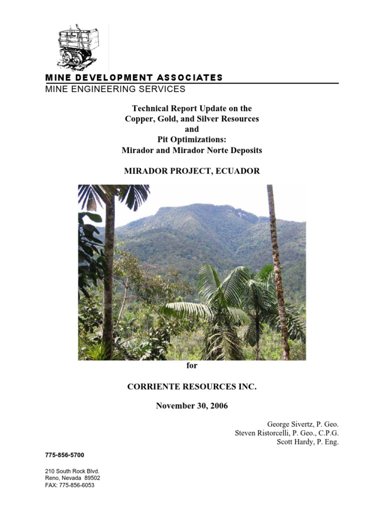 Technical Report 2008 | PDF | Gold | Mining