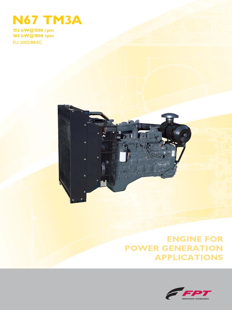 N67 TM3A: Engine For Power Generation Applications | PDF | Engines ...
