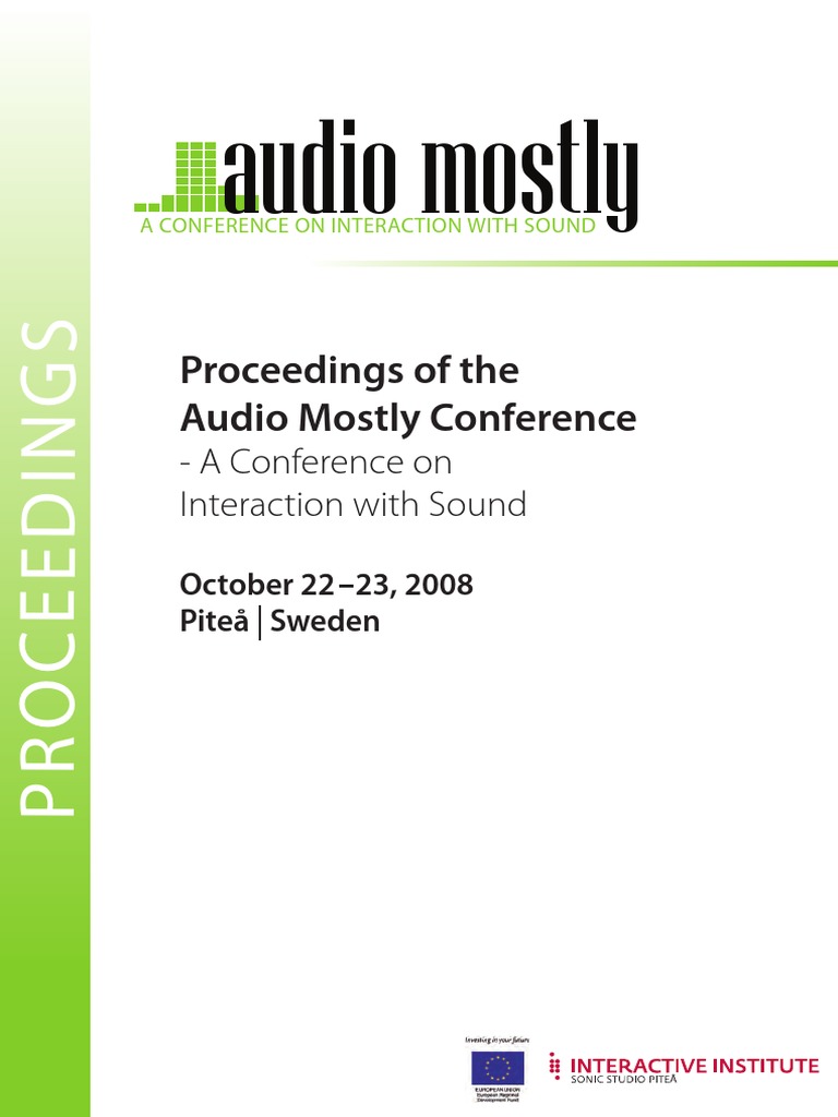 Control of Sound Environment Using Genet | PDF | Psychophysiology ...