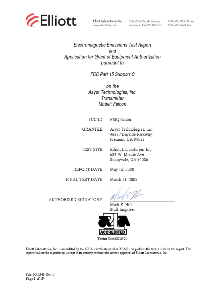 Test Report 1019349 | PDF | Decibel | Antenna (Radio)