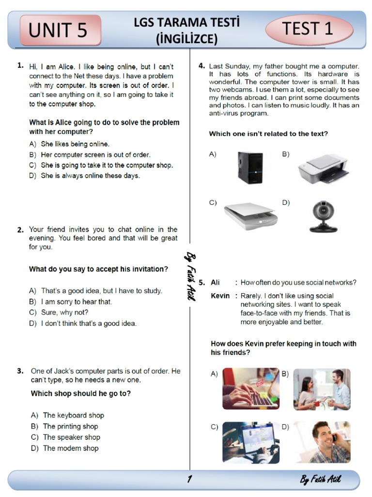 LGS English Practice Tests | PDF