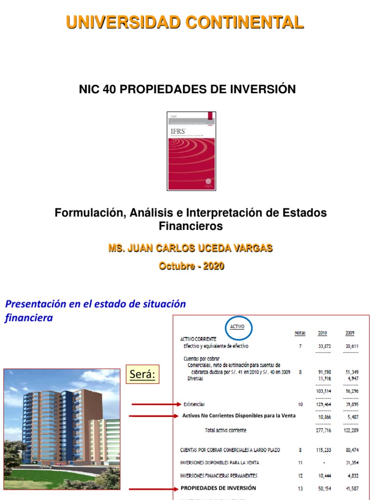 NIC 40 - Propiedades de Inversión | PDF | Costo | normas ...