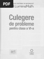 Matematica - Clasa 5 - Culegere de Probleme. Concursul National LuminaMath | PDF