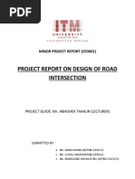 Project Report On Design of Road Intersection | PDF | Traffic ...