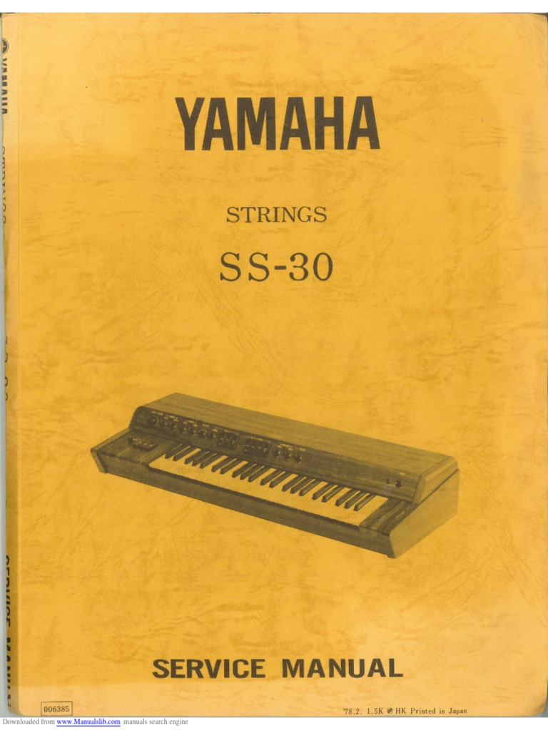Yamaha: Service Manual | PDF | Computer Engineering | Electronics