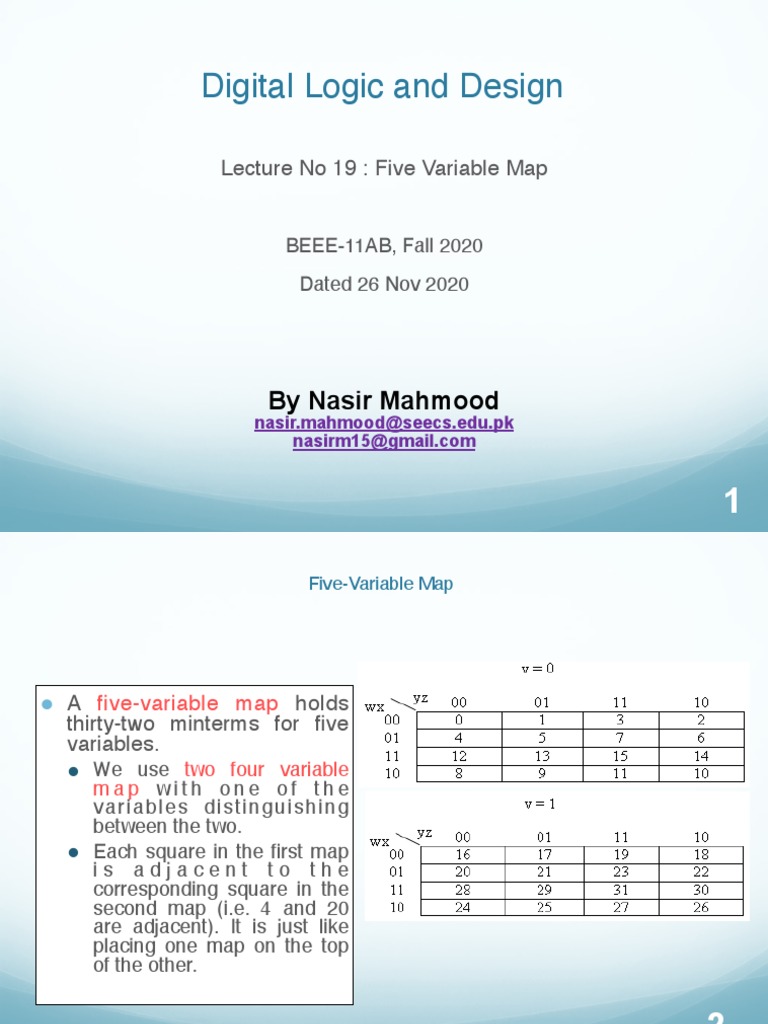 Digital Logic and Design: by Nasir Mahmood | PDF | Mathematics ...