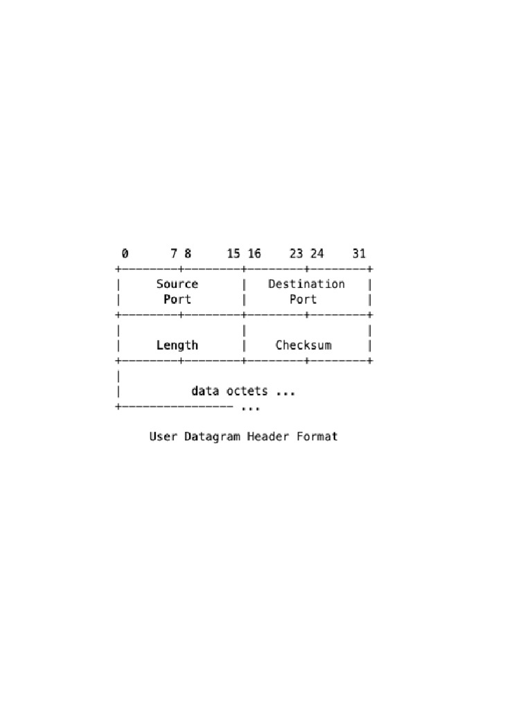 RFC 768 UDPHeader | PDF