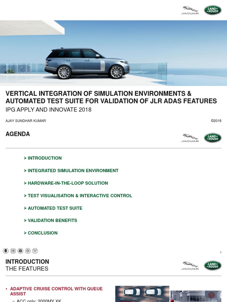 Vertical Integration of Simulation Environments & Automated Test Suite ...