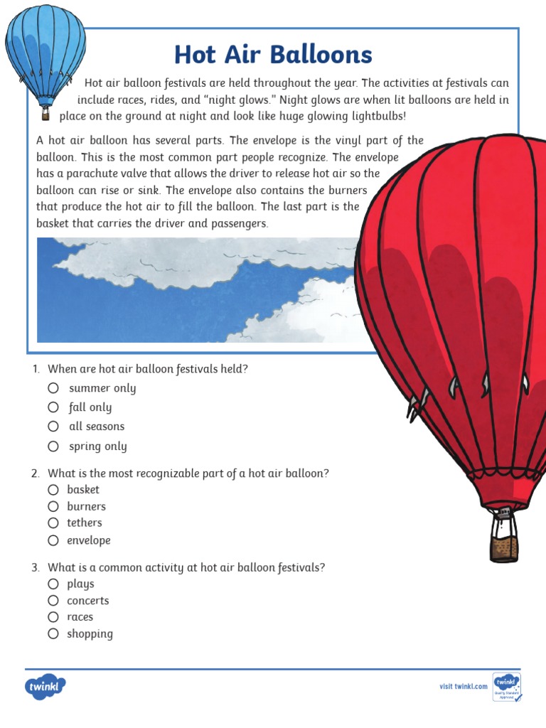 Hot Air Balloon Festivals and Parts | PDF