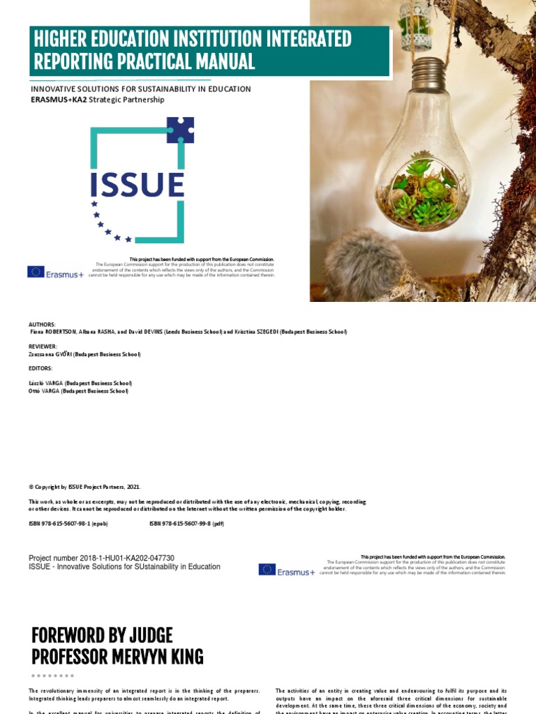 ISSUE - Practical Integrated Reporting Manual | PDF | Sustainability ...