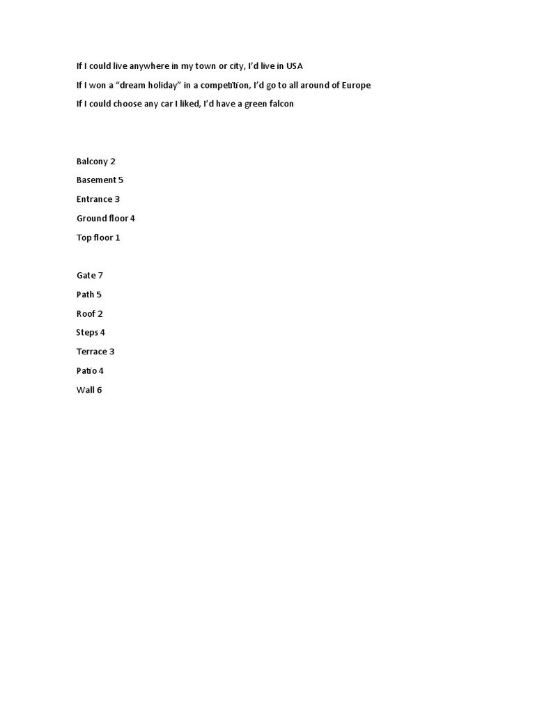 If I Could Live Anywhere in My Town or City | PDF