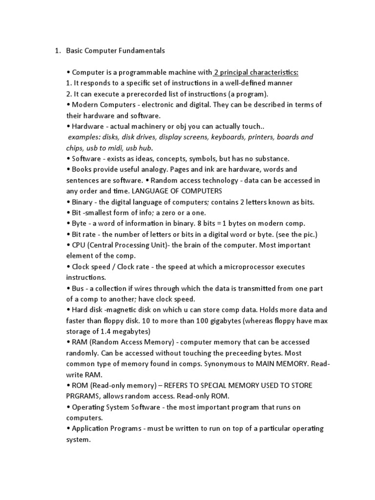 Examples: Disks, Disk Drives, Display Screens, Keyboards, Printers ...