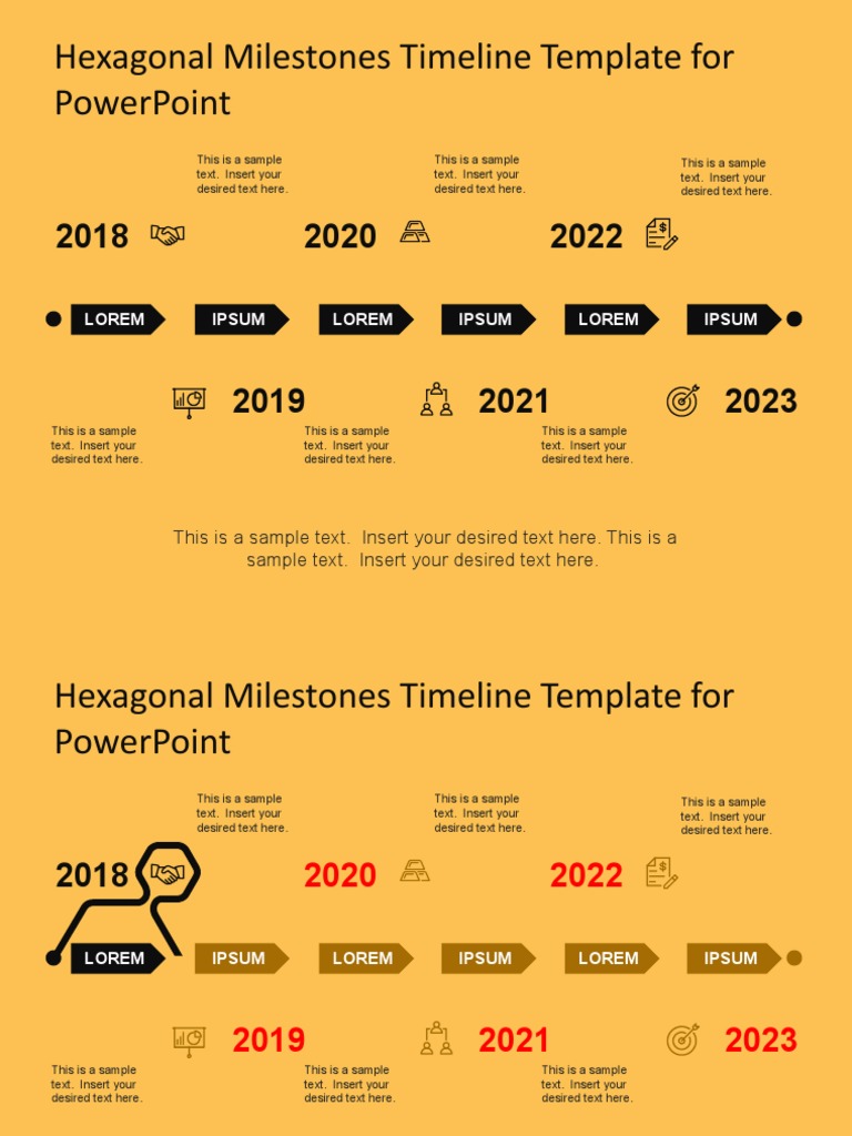 7470 01 Hexagonal Milestones Timeline Template For Powerpoint 4x3 | PDF ...