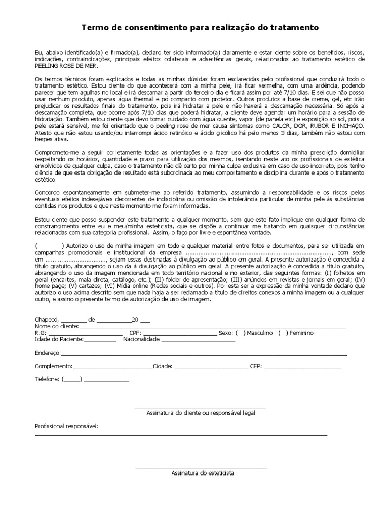 Termo de Consentimento | PDF