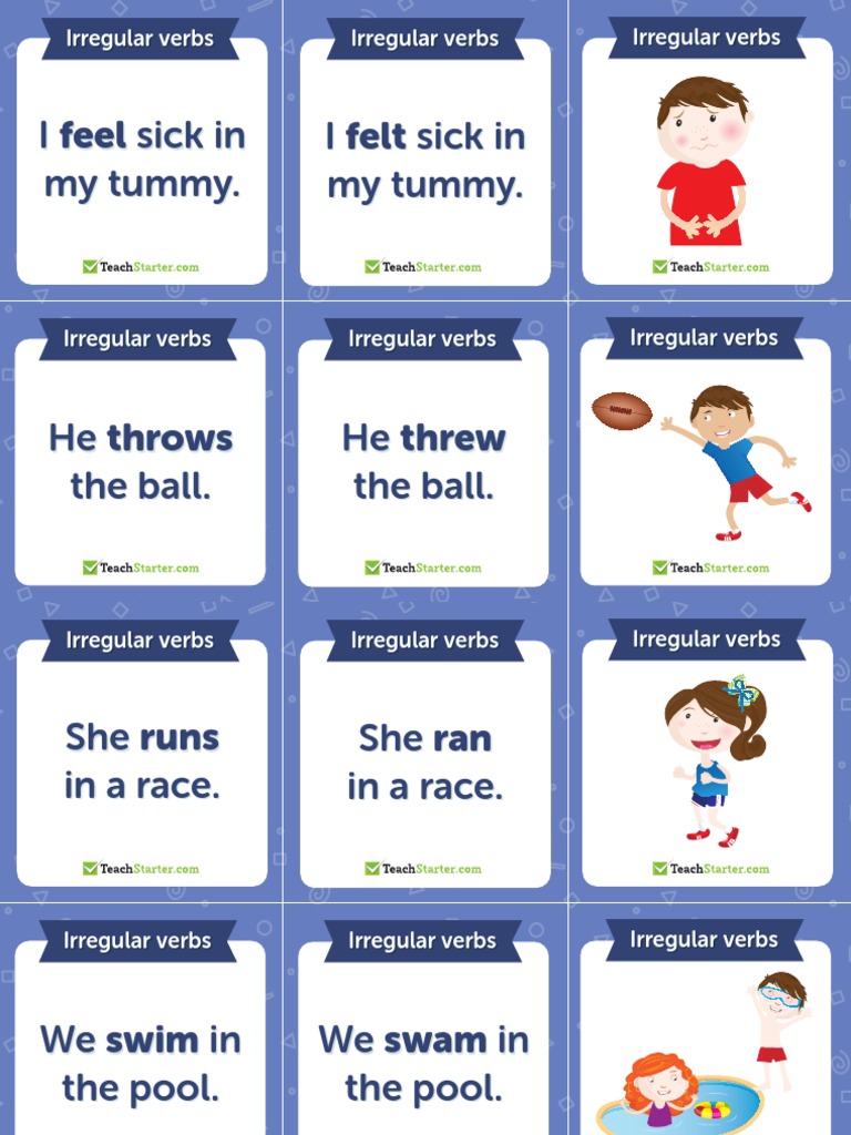 Verb Tenses Flashcards for Learning | PDF