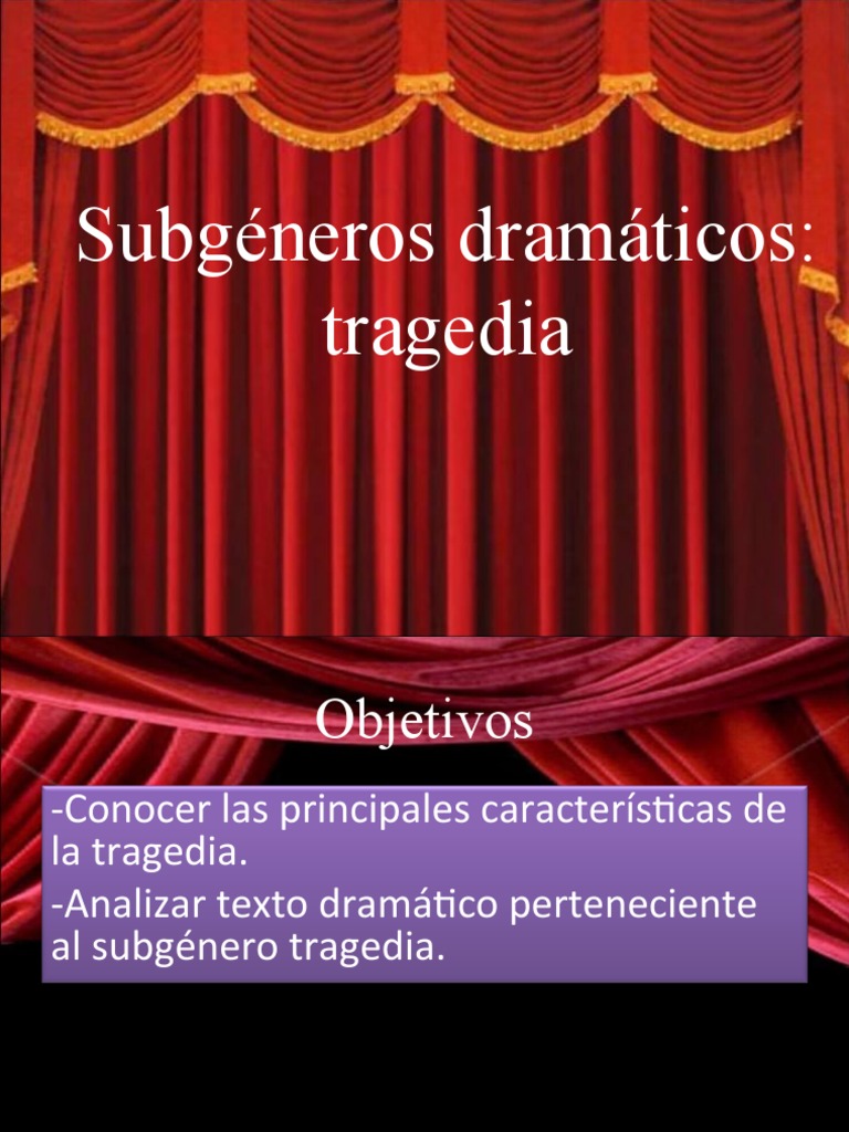 Subgéneros Dramáticos | Descargar gratis PDF | Tragedia | Comedia