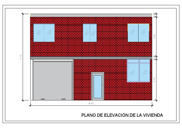 Plano de Elevacion Vivienda | PDF