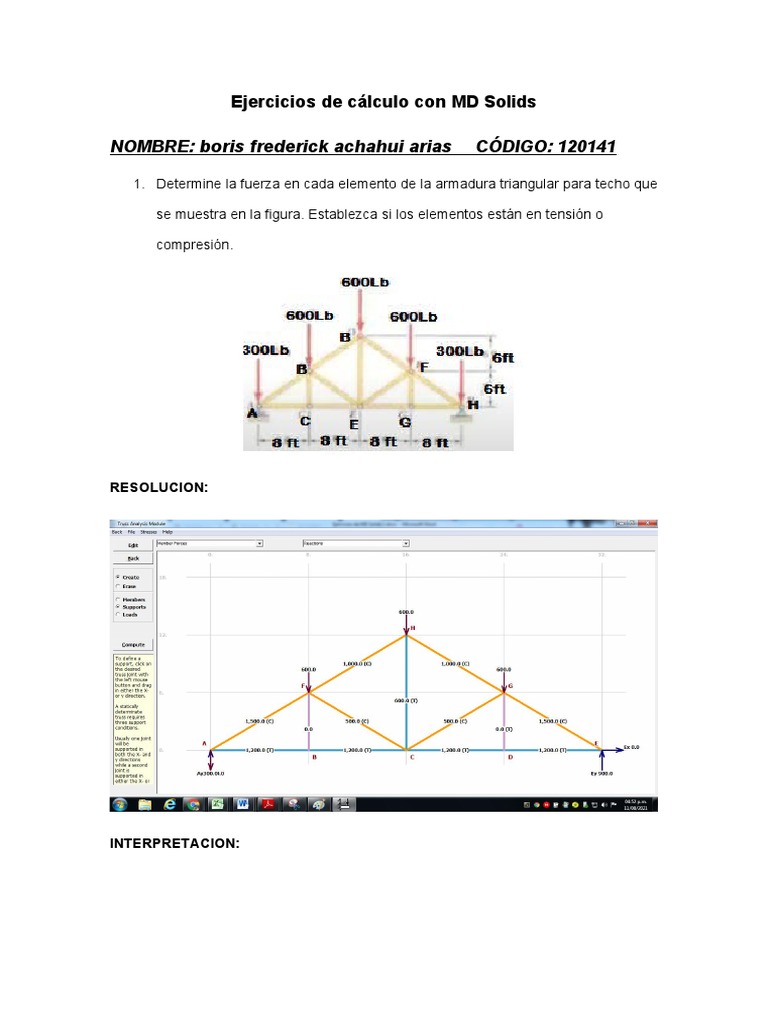 Ejercicios de MD Solids 1 | PDF