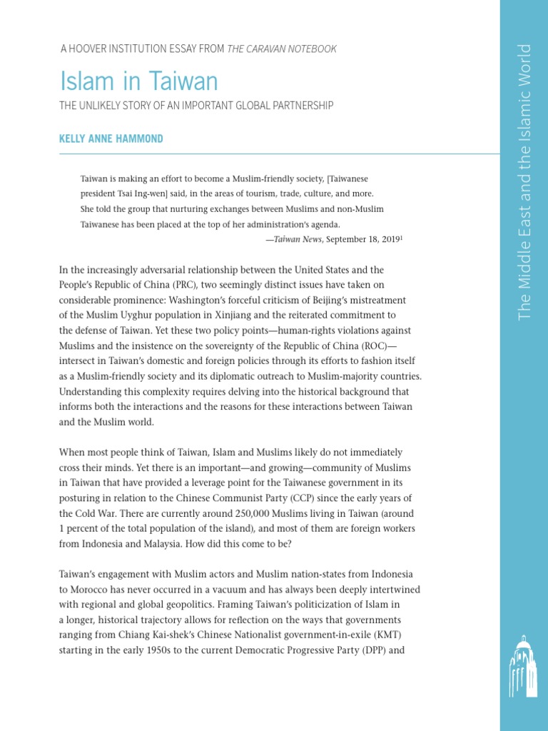 Islam in Taiwan: The Unlikely Story of An Important Global Partnership ...