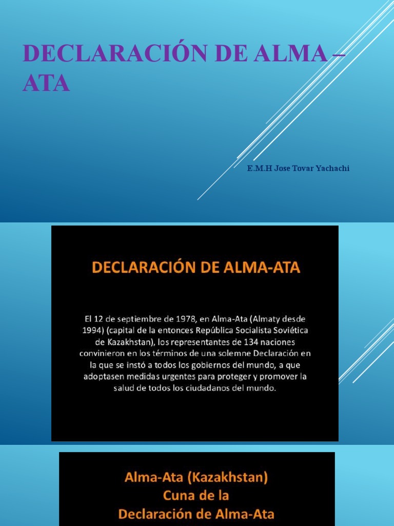 Declaración de Alma - Ata | PDF